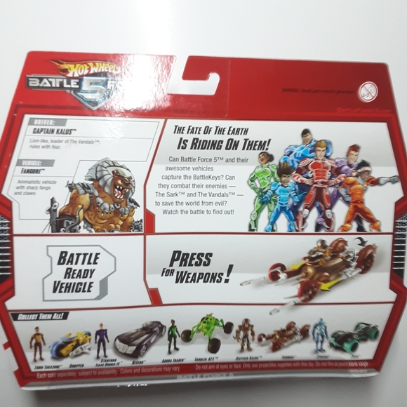 Mattel | Toys | Hot Wheels Battle Force 5 Captain Kalus Fangore Vehicle ...